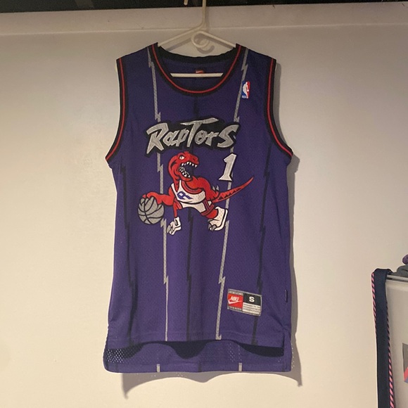Nike | Shirts | Authentic Throwback Raptors Jersey Tracy Mcgrady | Poshmark